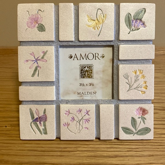 Accents | Malden Handpainted International Design Floral Tile Photo ...